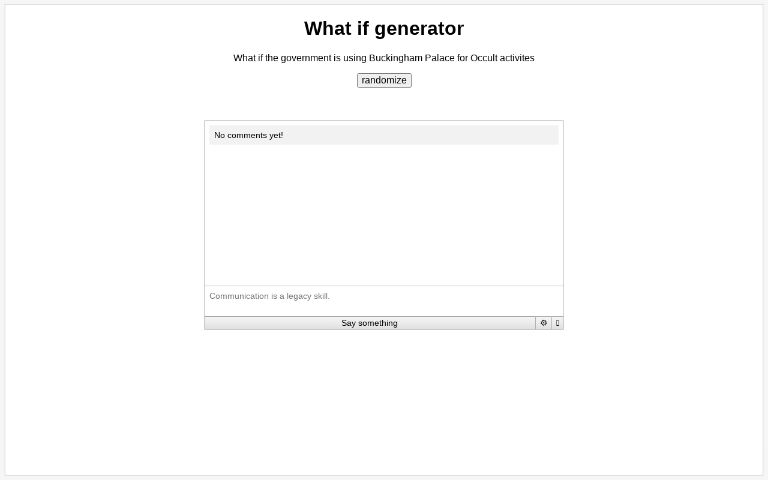 What if generator
