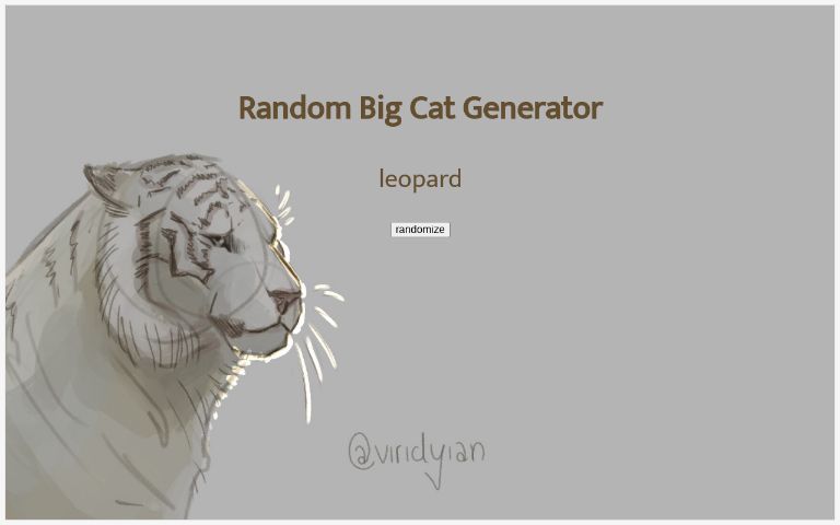 Random Big Cat Generator