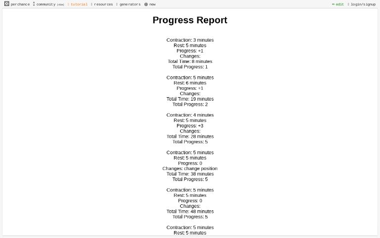 Progress Report ― Perchance Generator