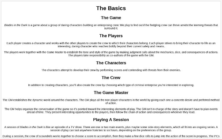 The Basics ― Perchance Generator