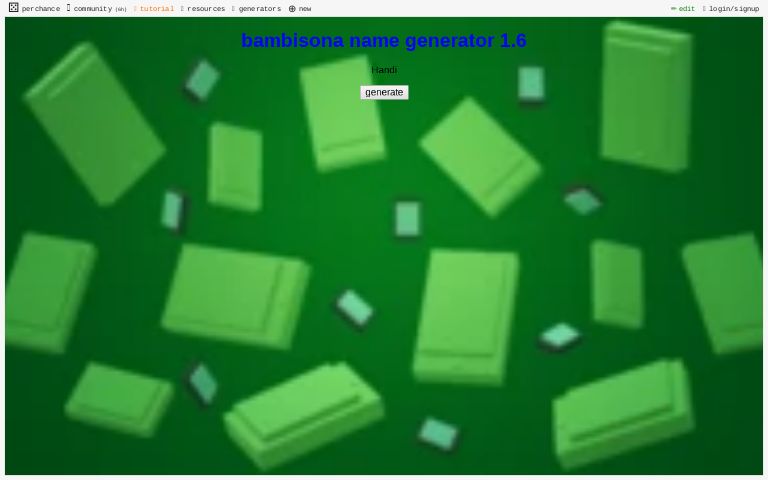 bambisona name generator 1.6