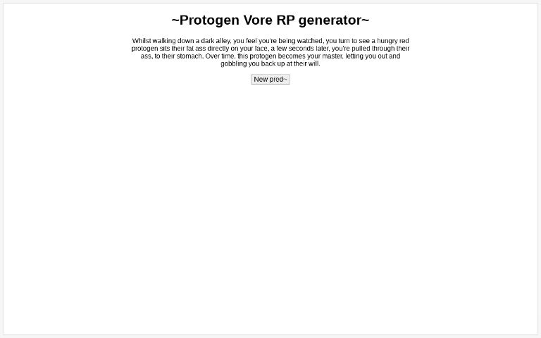 ~Protogen Vore RP generator~