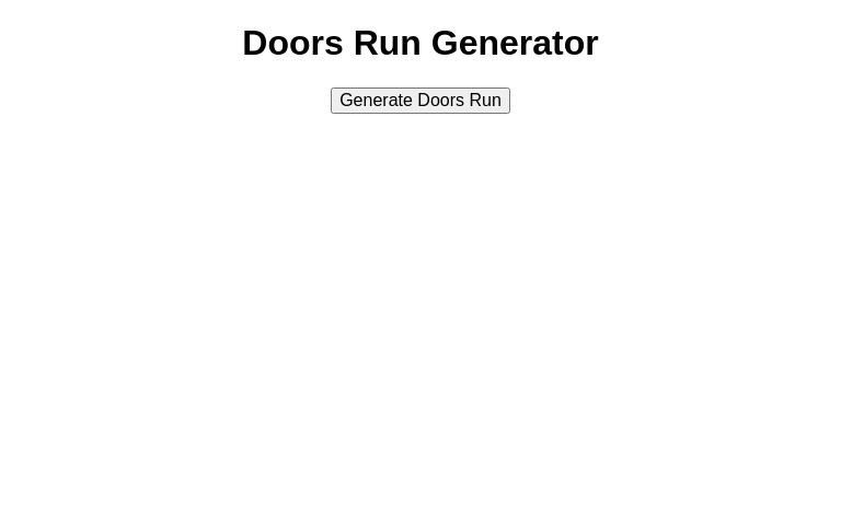 Doors Run Generator