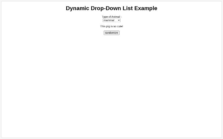 Dynamic Drop-Down List Example ― Perchance Generator