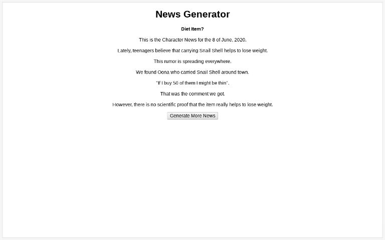 News Generator