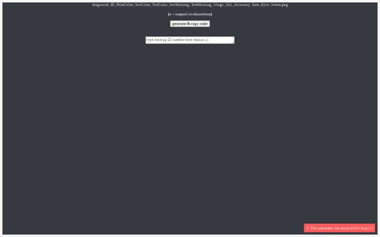 Blanket Dragon Counter ― Perchance Generator