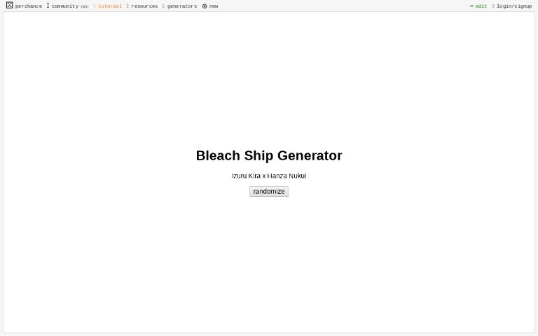 Bleach Ship Generator