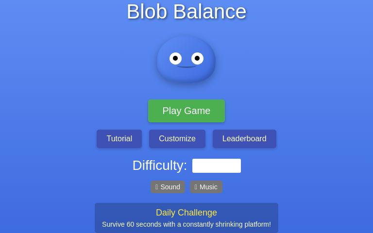 Blob Balance ― Perchance Generator