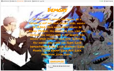 Demons ― Perchance Generator