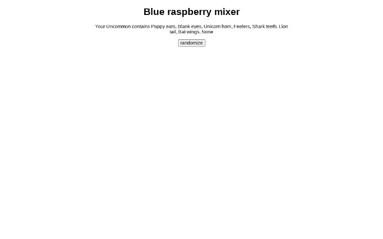 Blue raspberry mixer ― Perchance Generator
