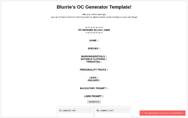 Blurrie's OC Generator Template!
