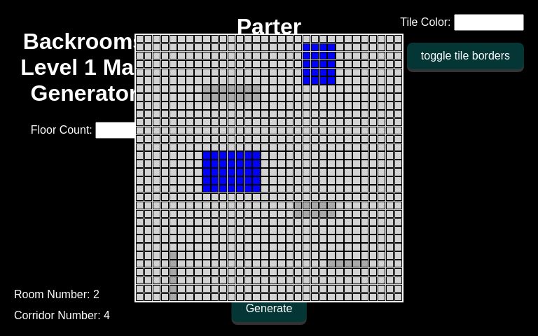 Backrooms Level 1 Map Generator