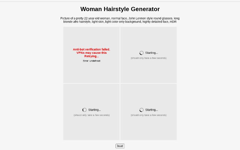 Woman Hairstyle Generator