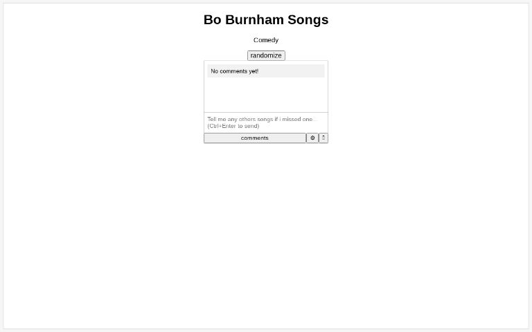 bo-burnham-songs ― Perchance Generator