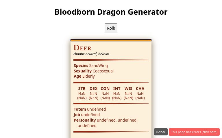 Bloodborn Dragon Generator