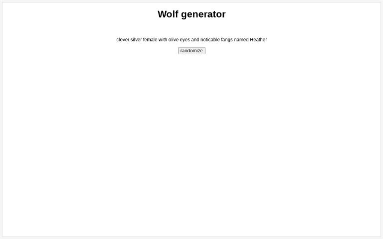 Wolf generator