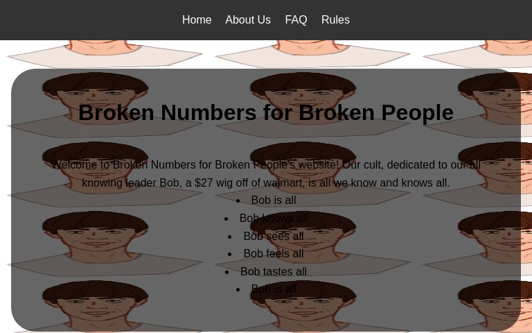 Broken Numbers for Broken People ― Perchance Generator