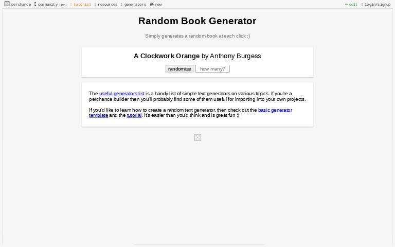 Random Book Generator