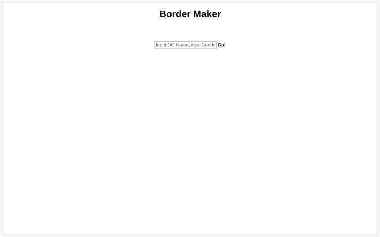 Border Maker ― Perchance Generator
