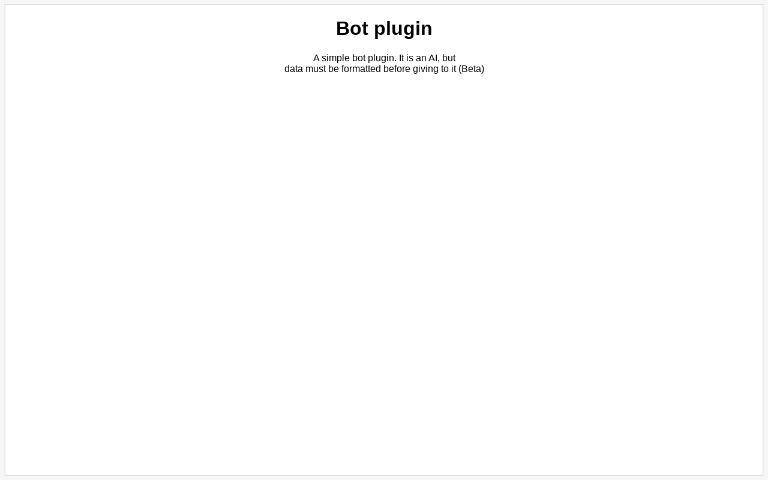 Bot plugin