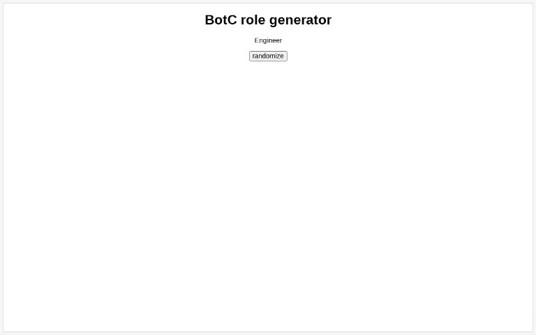 BotC role generator