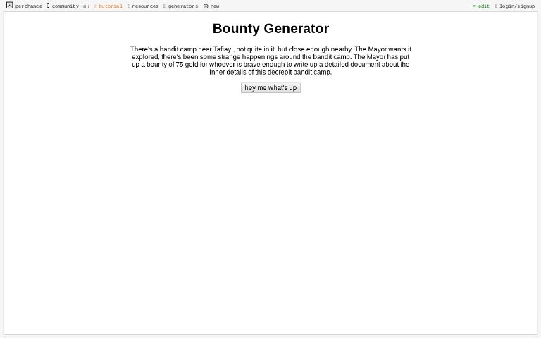 Bounty Generator