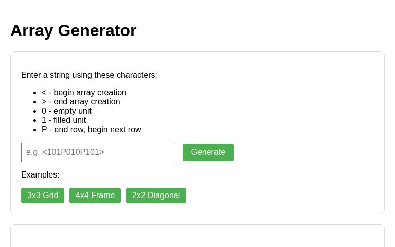 Array Generator