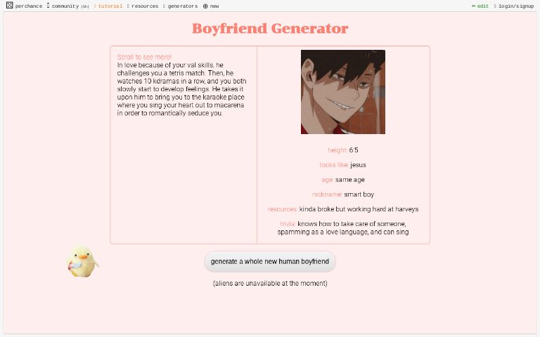 Boyfriend Generator