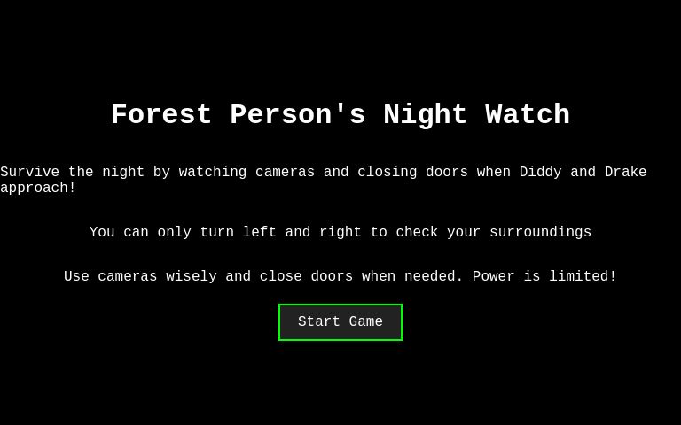 Forest Person's Night Watch ― Perchance Generator