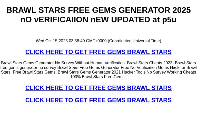 BRAWL STARS FREE GEMS GENERATOR 2023 nO vERIFICAIION nEW UPDATED at p5u