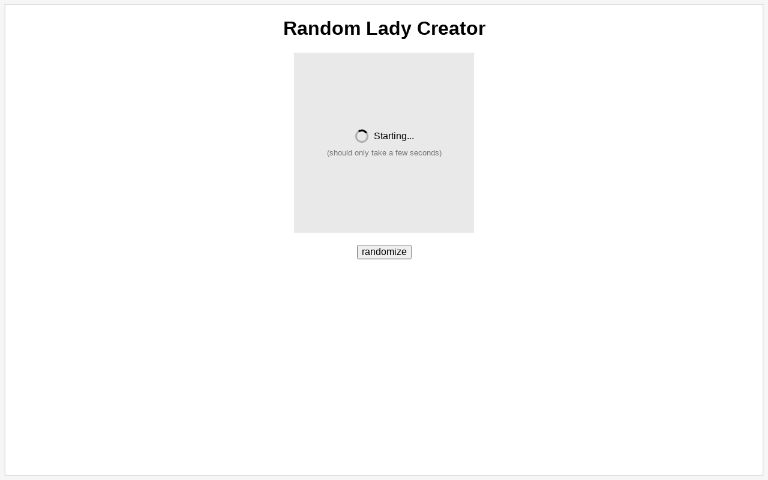 Random Lady Creator ― Perchance Generator