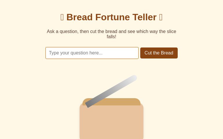 🍞 Bread Fortune Teller 🍞 ― Perchance Generator