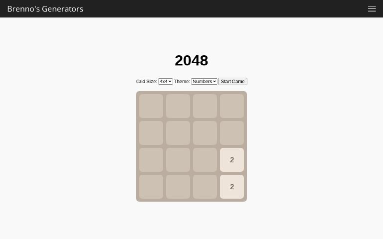 2048 ― Perchance Generator
