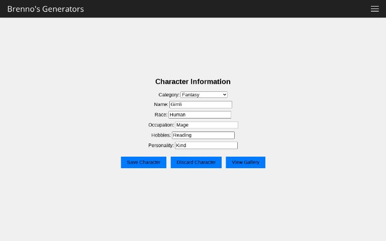 Character Information ― Perchance Generator