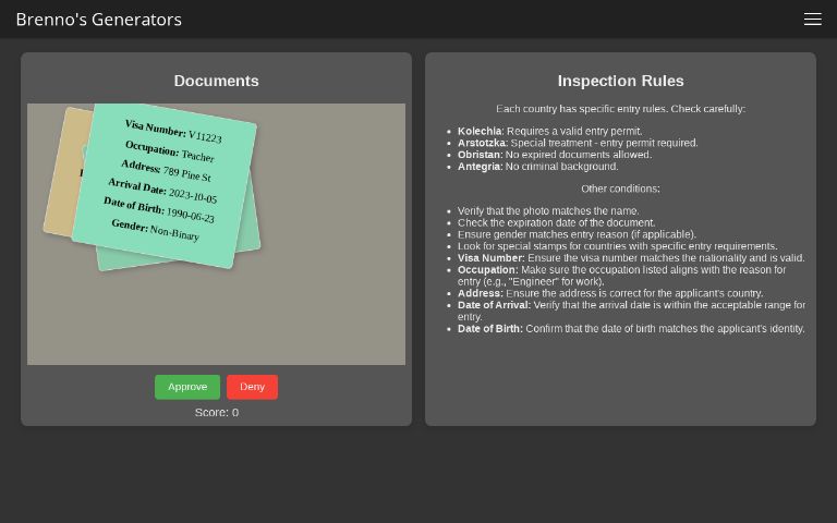 Documents ― Perchance Generator