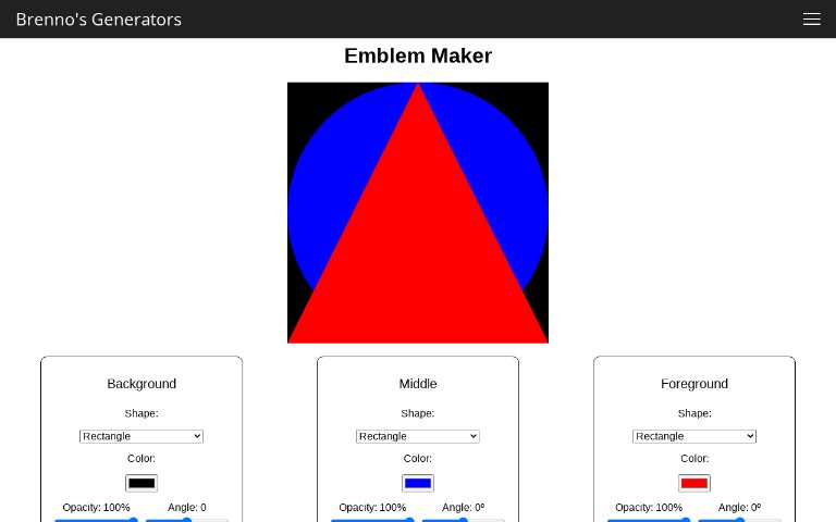 Emblem Maker ― Perchance Generator