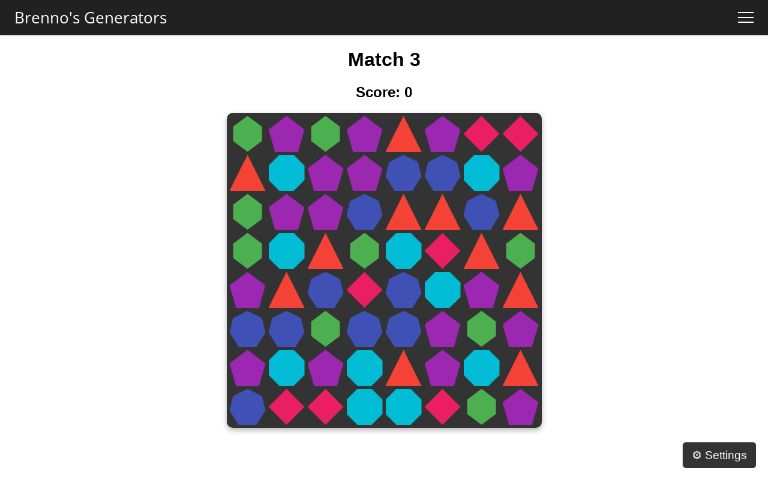 Match 3 ― Perchance Generator