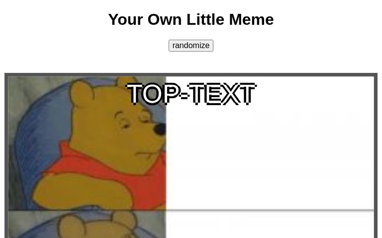 Your Own Little Meme ― Perchance Generator