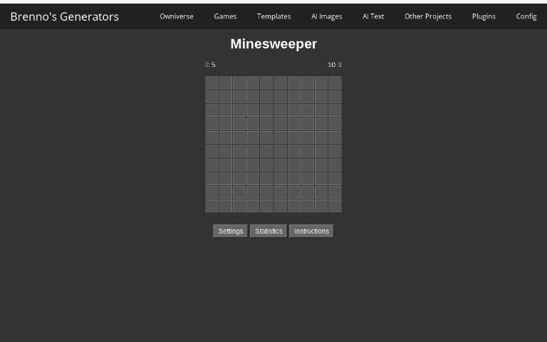 Minesweeper ― Perchance Generator