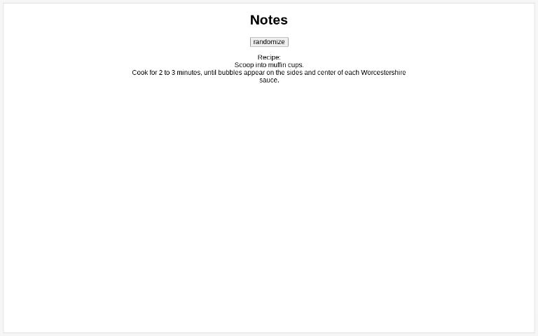 Notes ― Perchance Generator