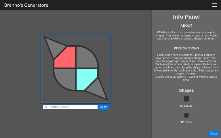 Info Panel ― Perchance Generator