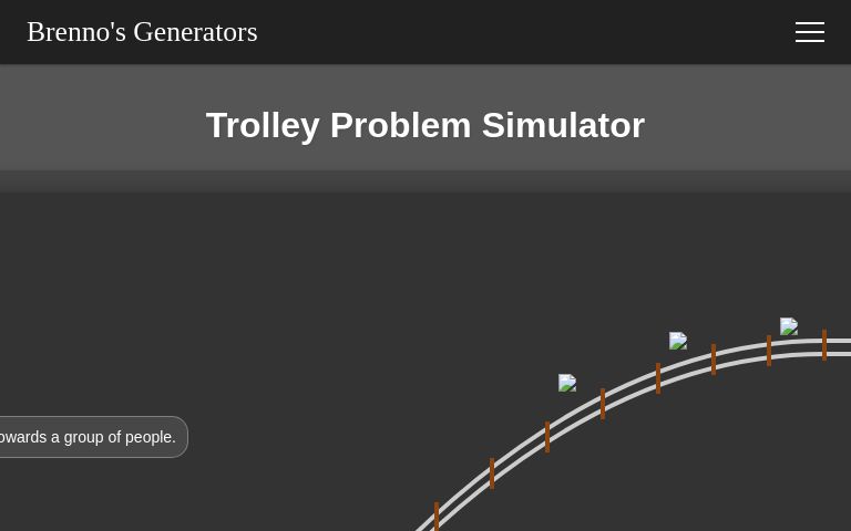 Trolley Problem Simulator ― Perchance Generator