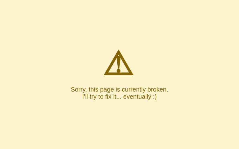 Broken Page ― Perchance Generator