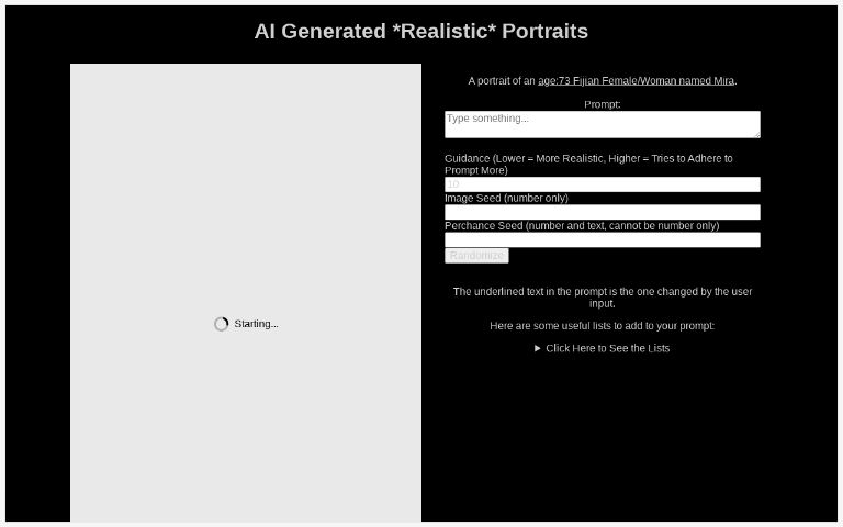 AI Generated *Realistic* Portraits