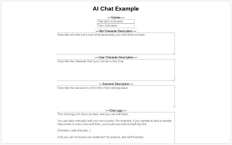 AI Chat Example