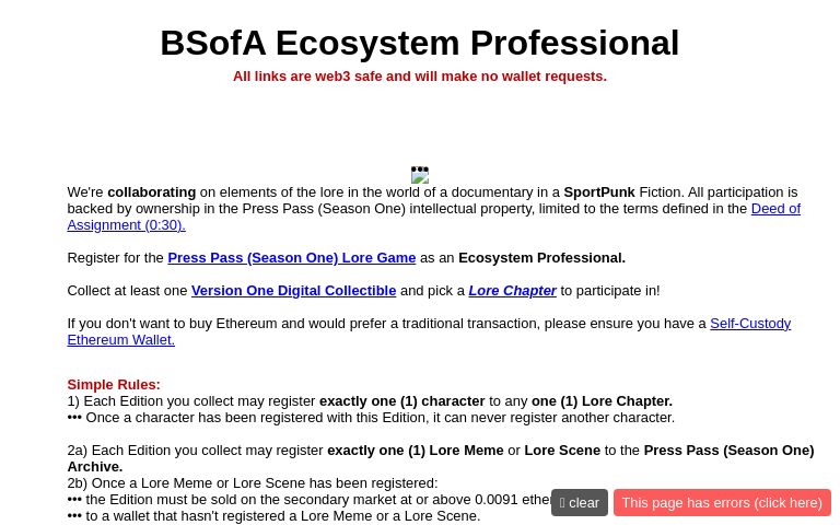 BSofA Ecosystem Professional ― Perchance Generator