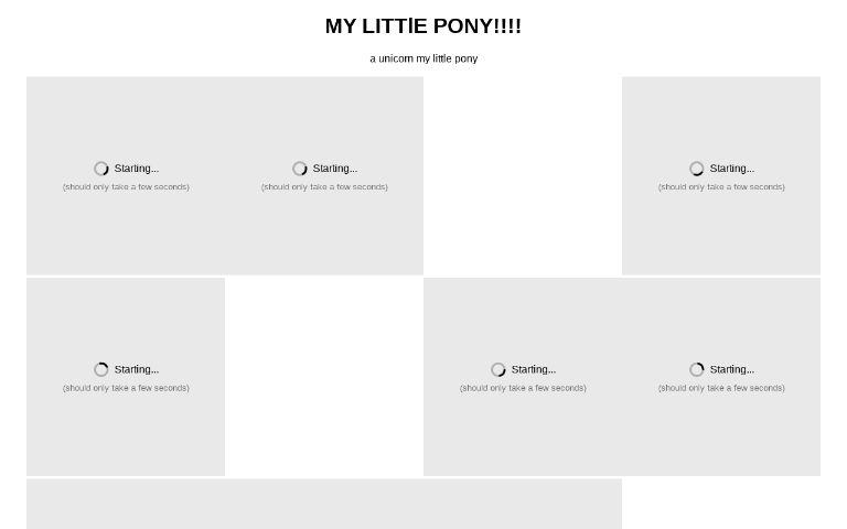 MY LITTlE PONY!!!! ― Perchance Generator