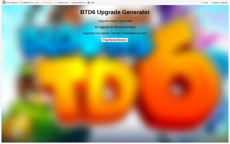 BTD6 Upgrade Generator