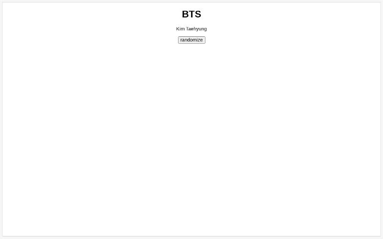 BTS ― Perchance Generator