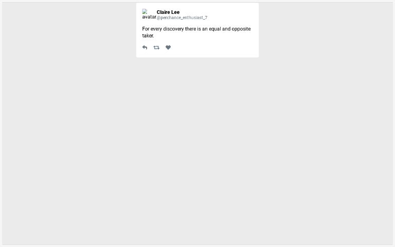 Tweet Template ― Perchance Generator